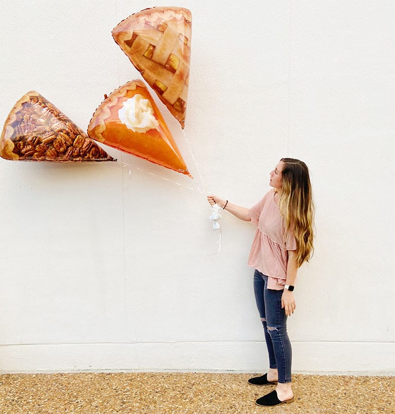 Helium Pie Slice Balloon - Just Peachy